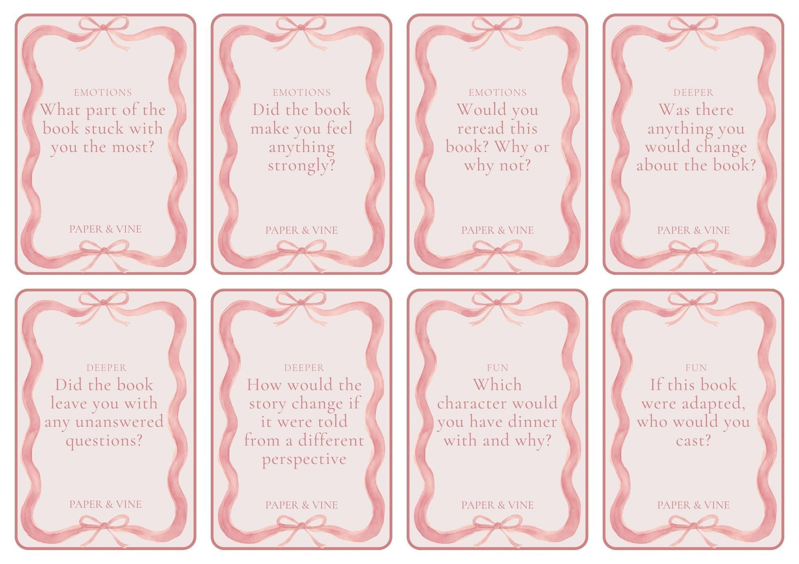 30 Book Club Questions That Work for Any Book (Free Printable Included ...